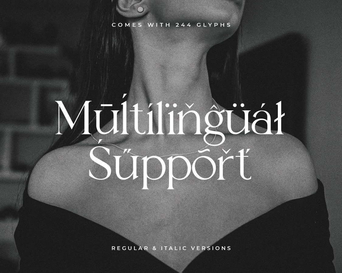 Hayley Eminent Font Contemporary Font Serif Font Unique - Etsy