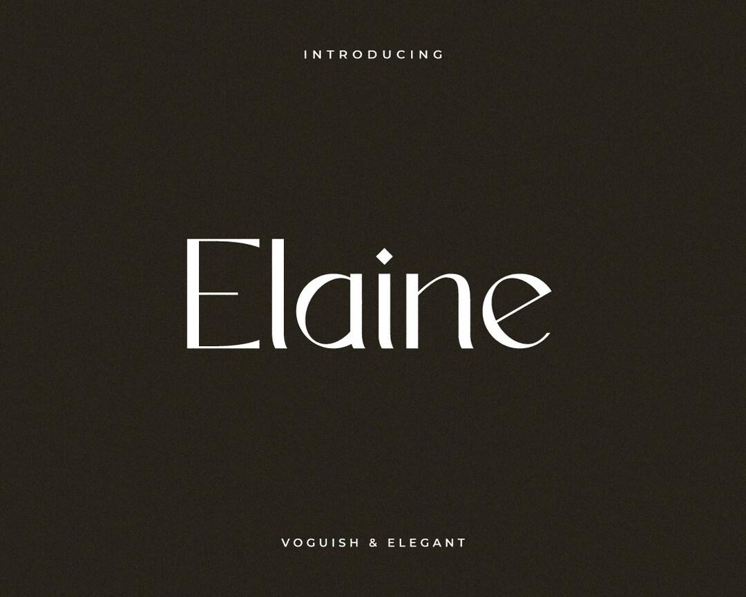 Elaine - Wedding Font, Pretty Font, Serif Font, Modern Font ...