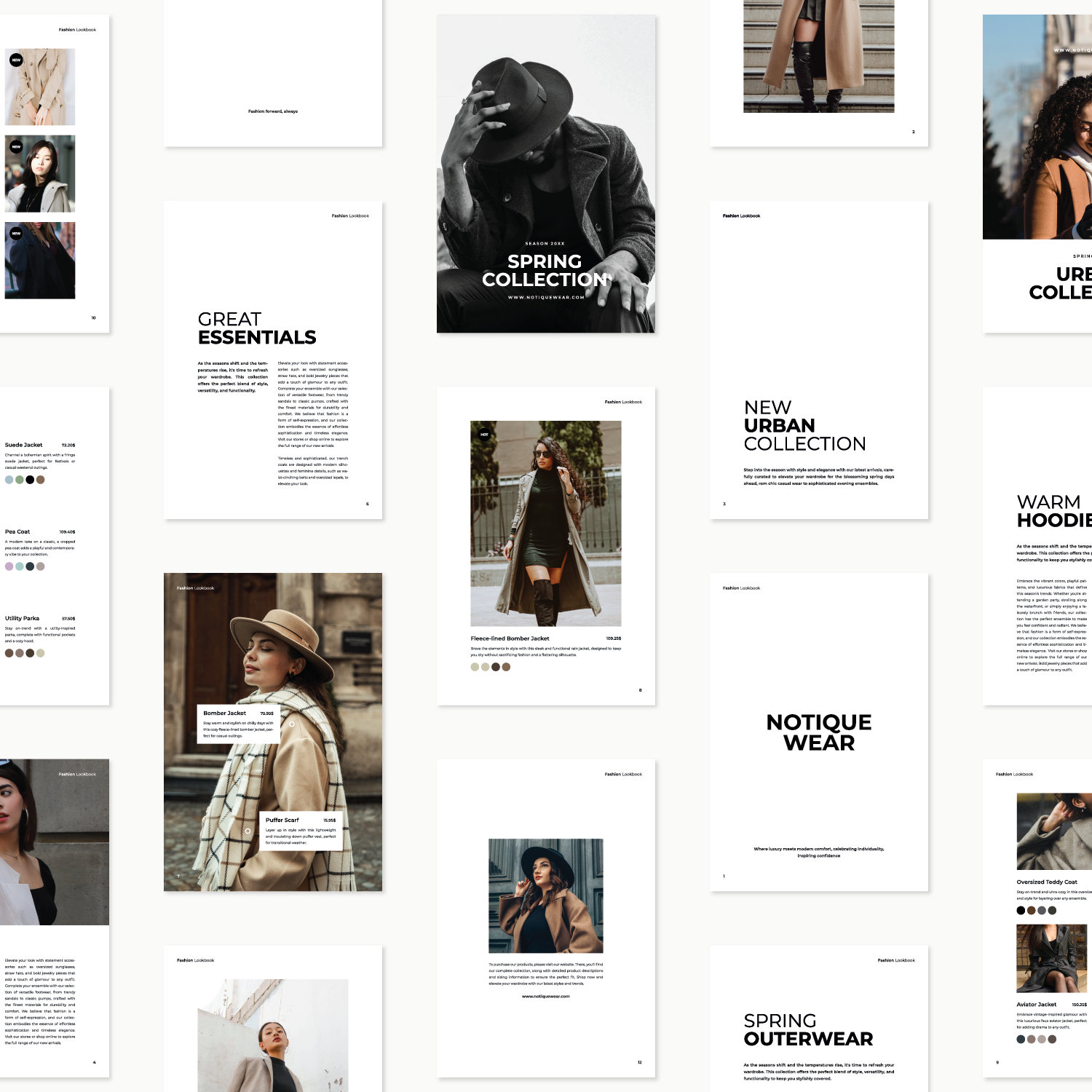 Fashion Lookbook Canva Template, Editable Retail Product Catalog ... Fashion Lookbook Canva Template, Editable Retail Product Catalog ...