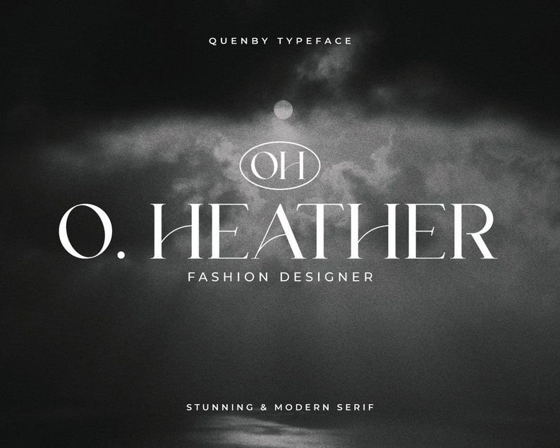 Quenby Stunning Font Modern Font Branding Font Pretty - Etsy