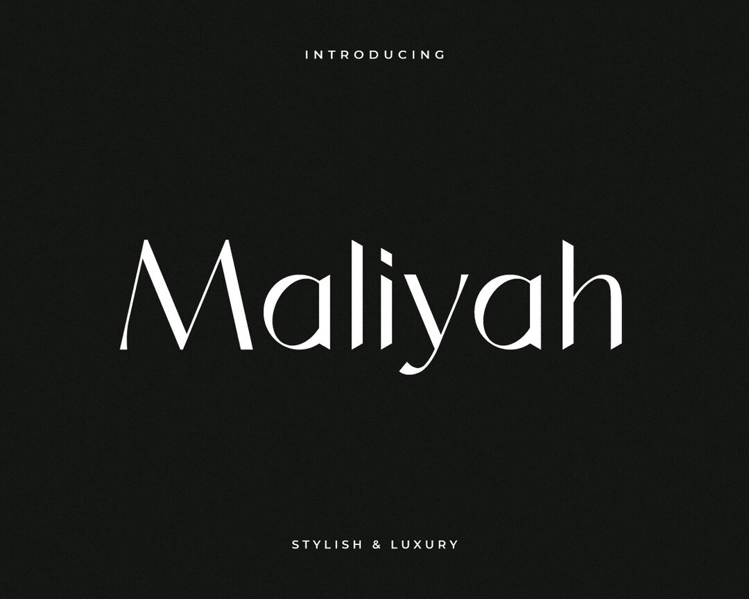 Maliyah Luxury Font, Modern Font, Stylish Font, Bridal Shower Font ...