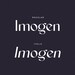 Imogen Stylish Font Contemporary Font Serif Font - Etsy