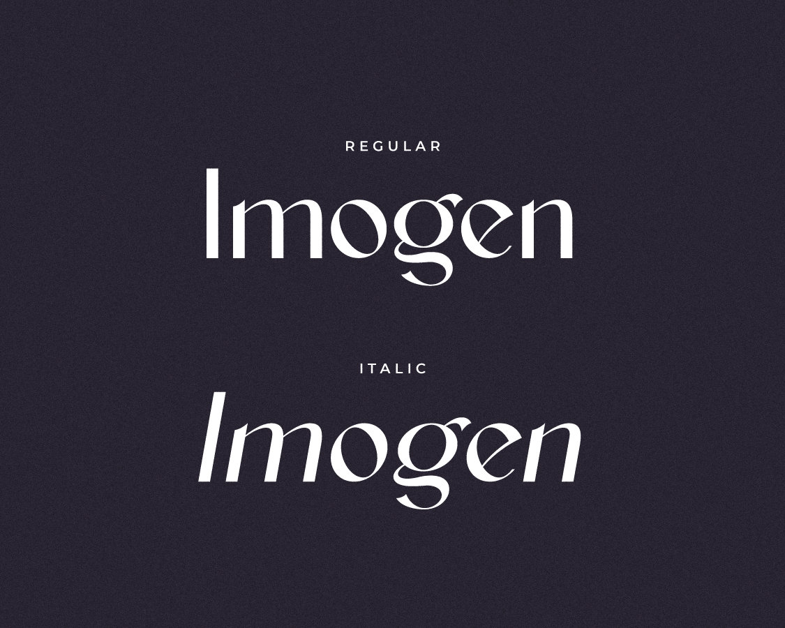 Imogen Stylish Font Contemporary Font Serif Font - Etsy