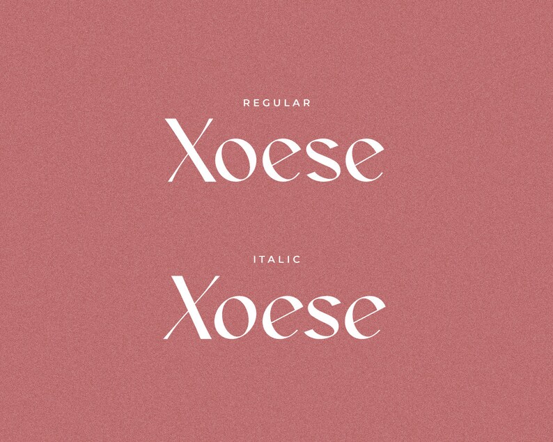 Xoese Neat Font, Modern Font, Elegant Font, Stationery Font, Birtday ...