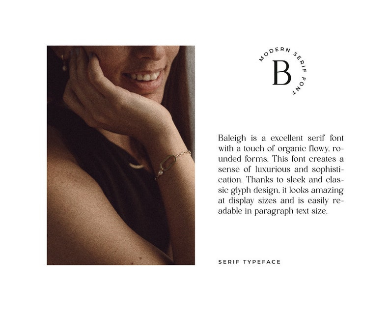 Baleigh Formal Font Elegant Font Serif Font Contemporary - Etsy