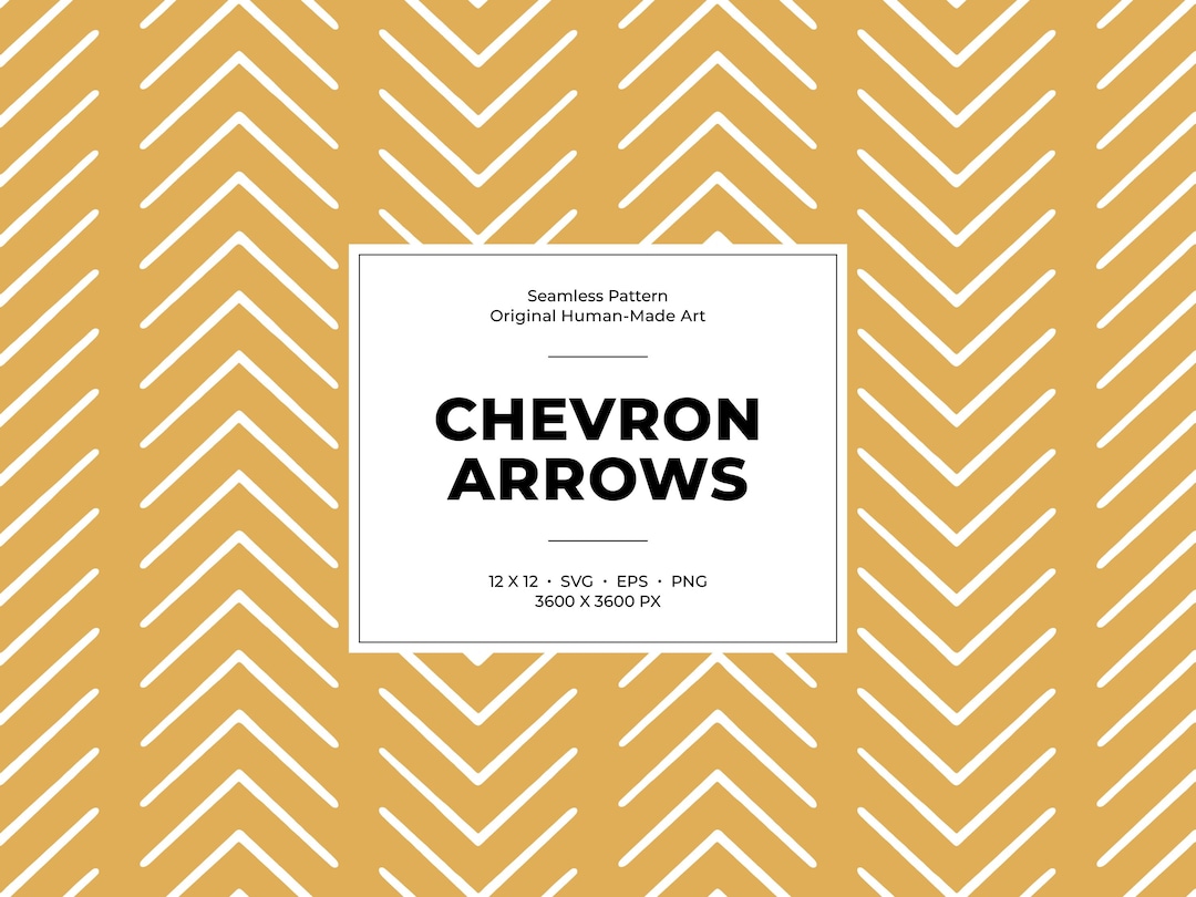 Handmade Chevron Arrow Seamless Pattern - Geometric Zigzag Design - Etsy