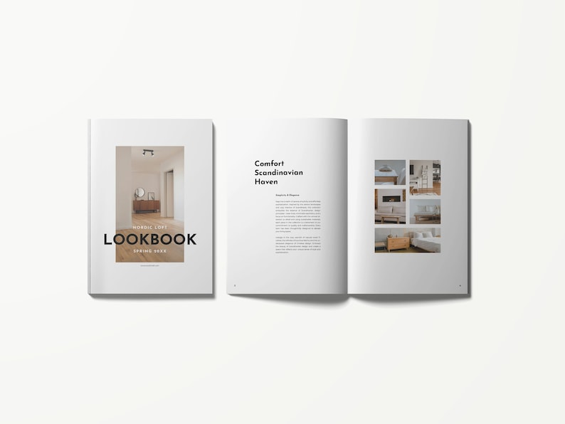 Furniture Lookbook Canva Template, Editable Interior Product Catalog ...