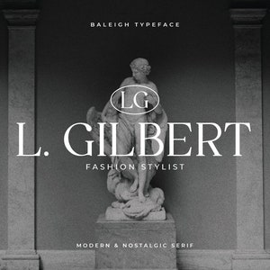 Baleigh Formal Font, Elegant Font, Serif Font, Contemporary Font, Logo ...