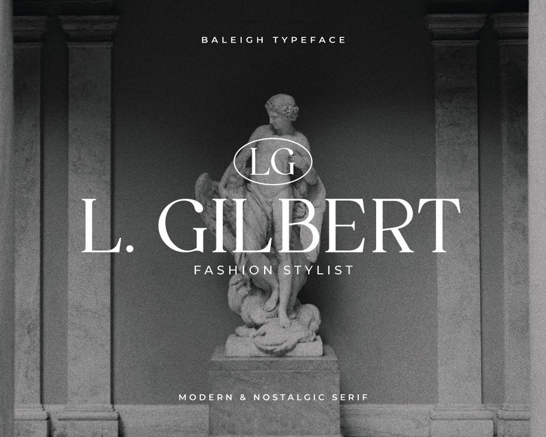 Baleigh Formal Font Elegant Font Serif Font Contemporary - Etsy
