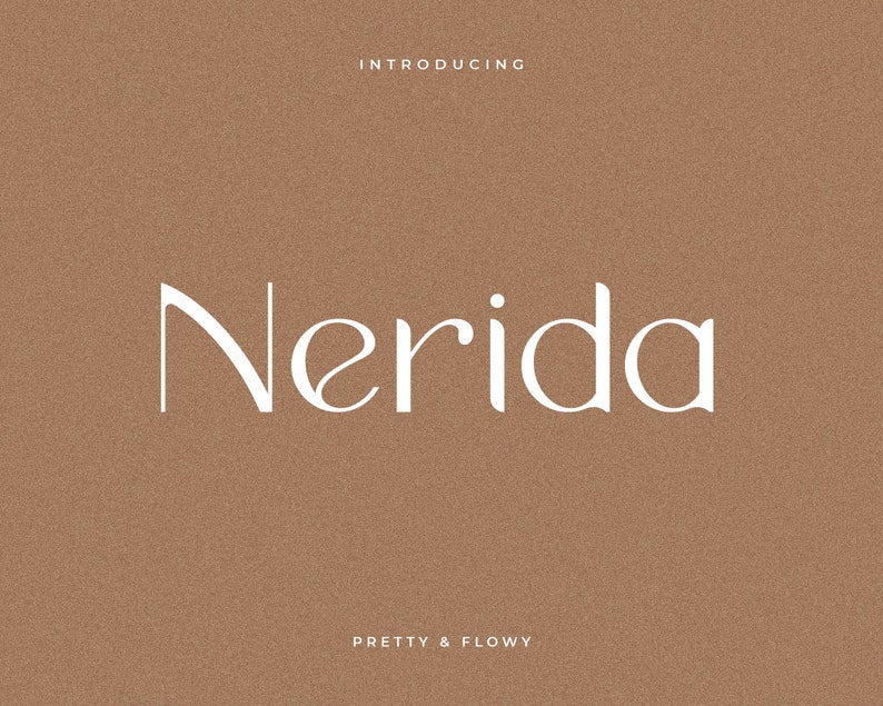 Nerida Pretty Font Modern Font Stationery Font Birthday - Etsy