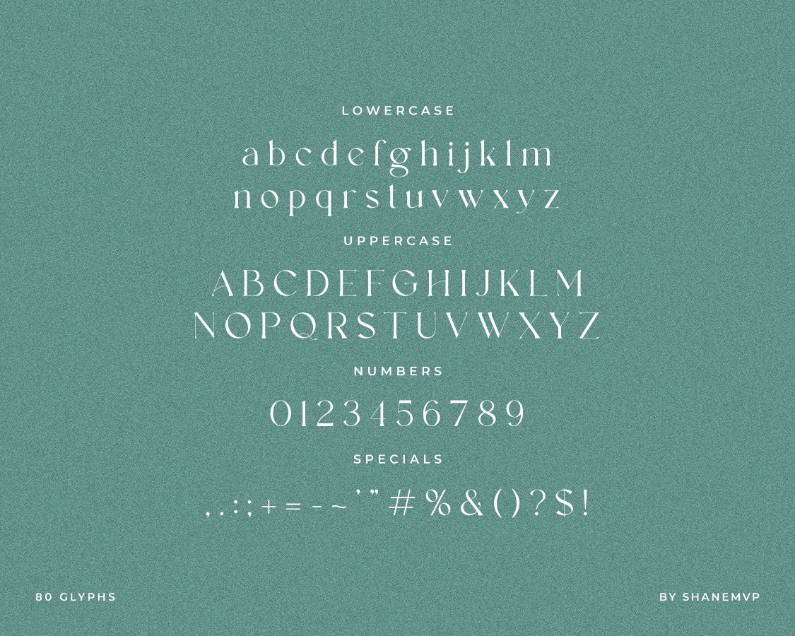 Raquel Elegant Font Chic Font Contemporary Font Beautiful - Etsy