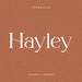 Hayley Eminent Font Contemporary Font Serif Font Unique - Etsy
