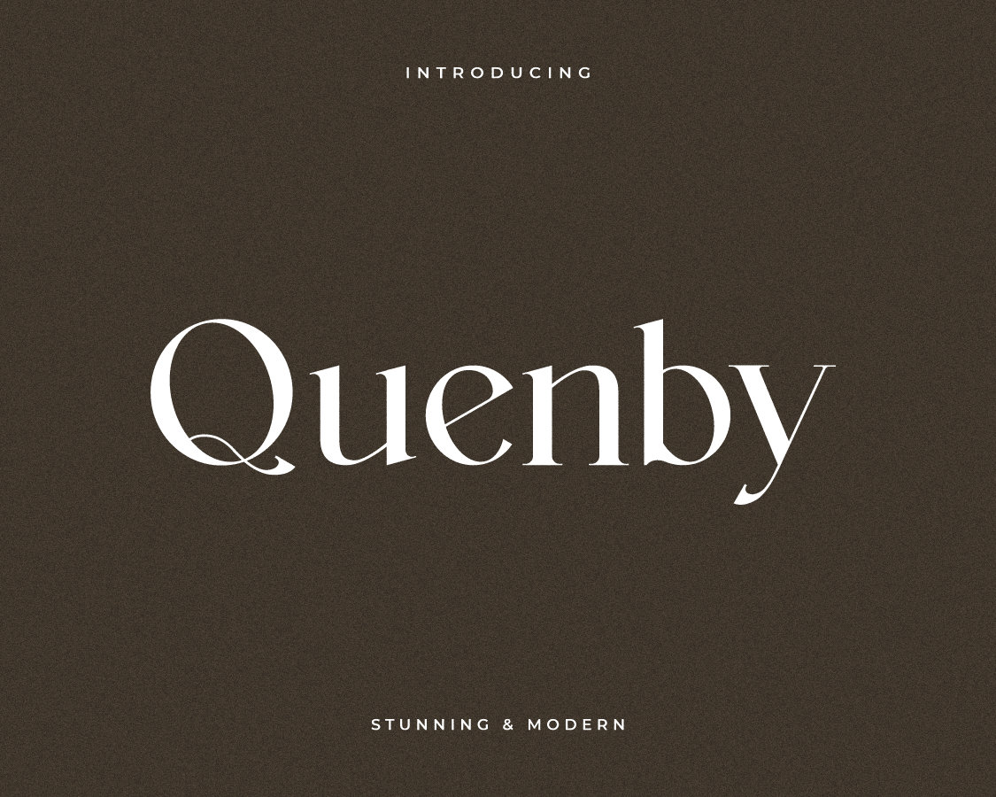 Quenby Stunning Font Modern Font Branding Font Pretty - Etsy