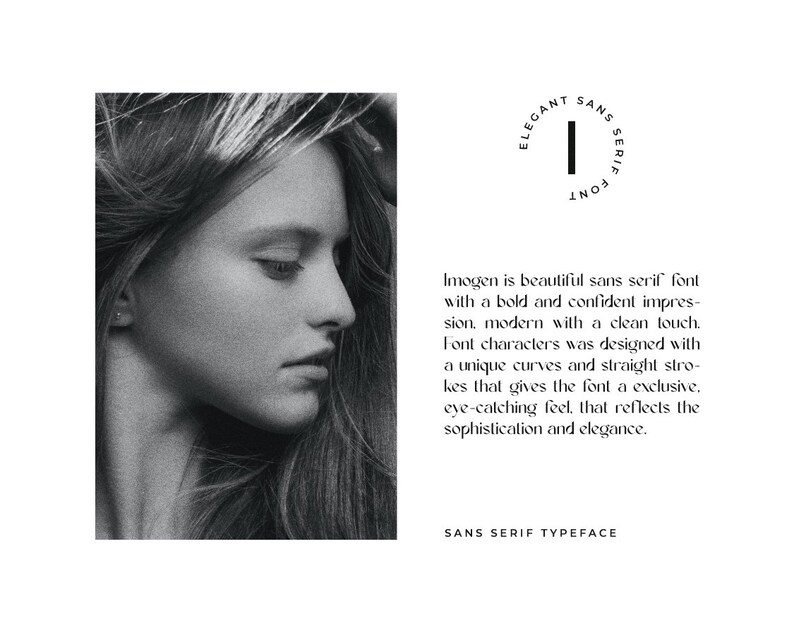 Imogen Stylish Font Contemporary Font Serif Font - Etsy