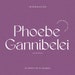 Phoebe Baby Shower Font Attractive Sans Serif Font Luxury - Etsy