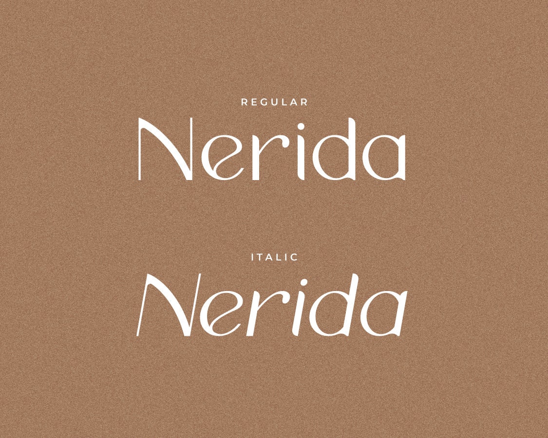 Nerida Pretty Font Modern Font Stationery Font Birthday - Etsy
