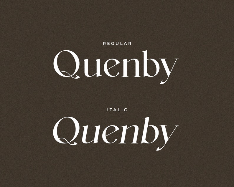 Quenby Stunning Font Modern Font Branding Font Pretty - Etsy