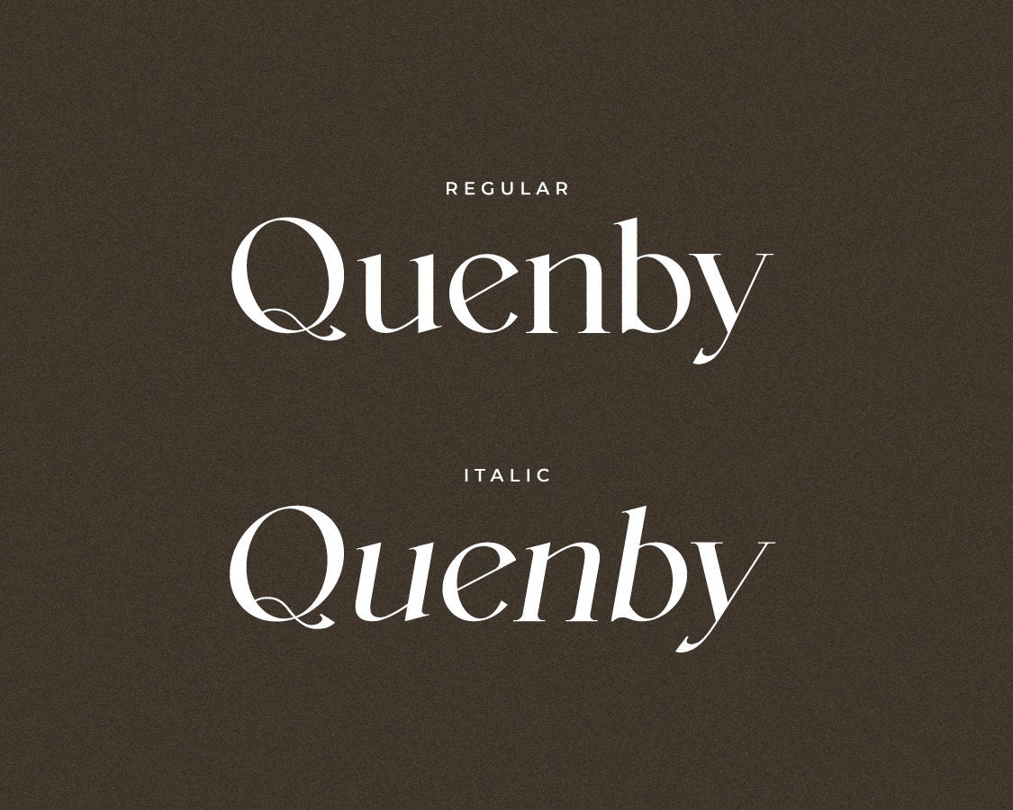 Quenby Stunning Font Modern Font Branding Font Pretty - Etsy