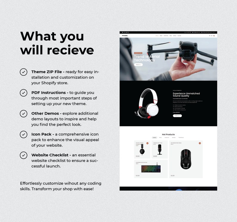 Phoebe - Shopify Theme Gaming, Electronics, Office Accessories, Tech ...