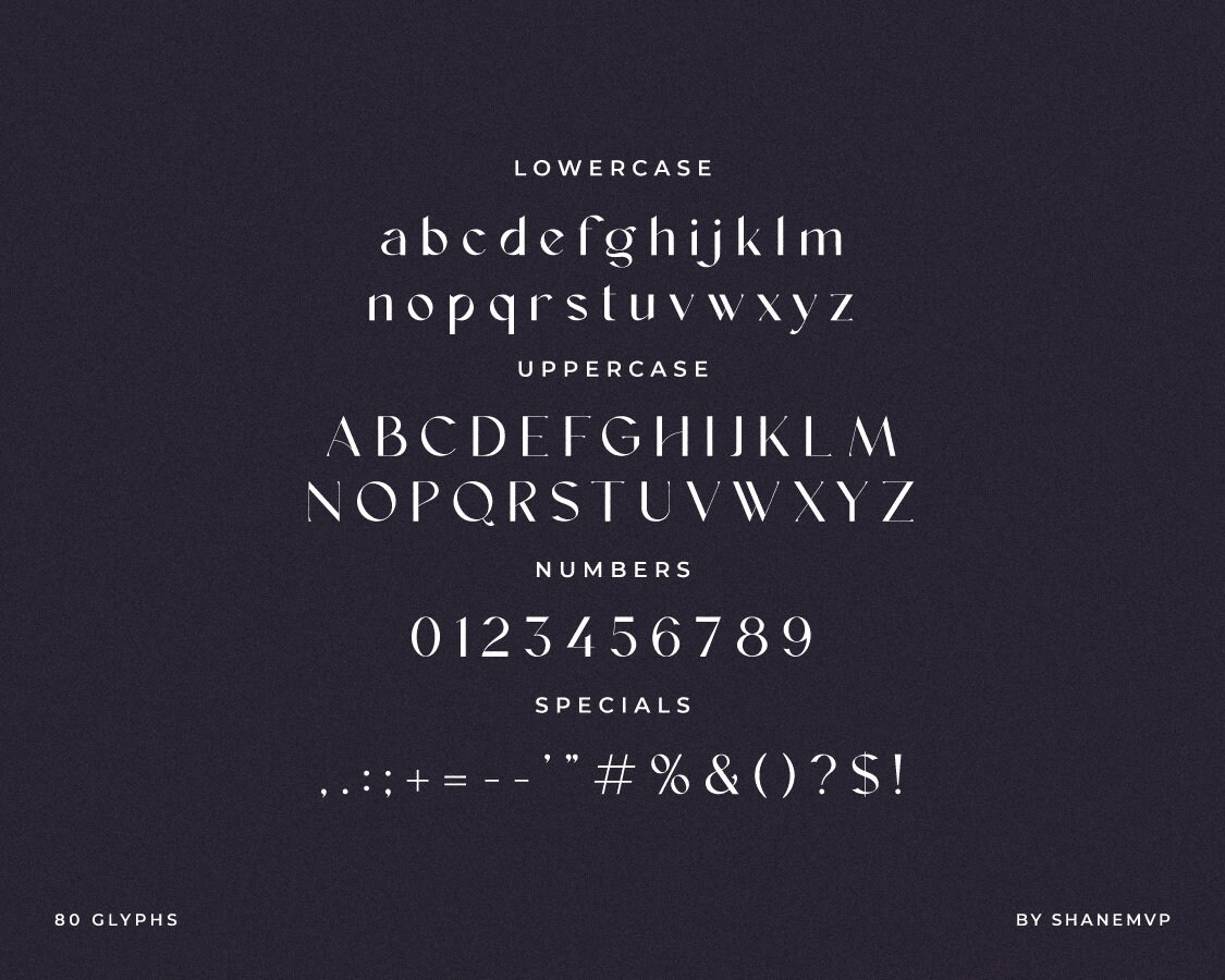 Imogen Stylish Font Contemporary Font Serif Font - Etsy
