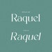 Raquel Elegant Font Chic Font Contemporary Font Beautiful - Etsy