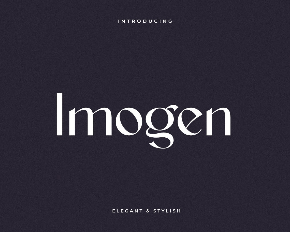 Imogen Stylish Font Contemporary Font Serif Font - Etsy