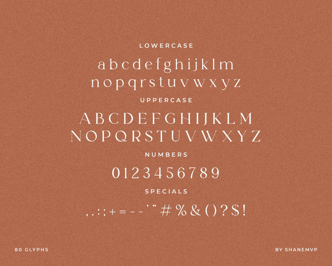 Hayley Eminent Font Contemporary Font Serif Font Unique - Etsy