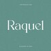 Raquel Elegant Font Chic Font Contemporary Font Beautiful - Etsy