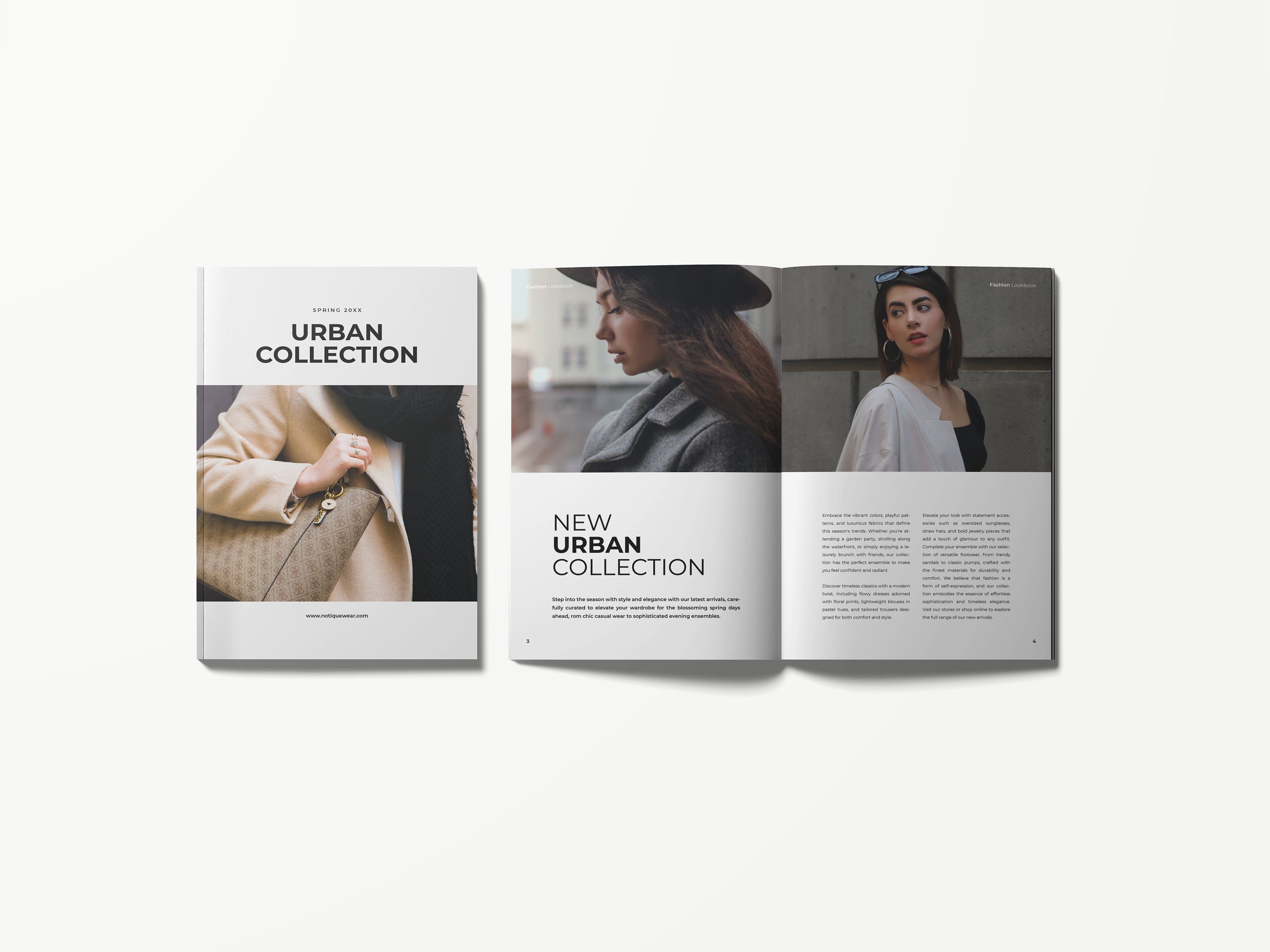 Fashion Lookbook Canva Template, Editable Retail Product Catalog ...