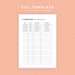 Printable Appointment Tracker Canva Template, Meeting List, Client ...