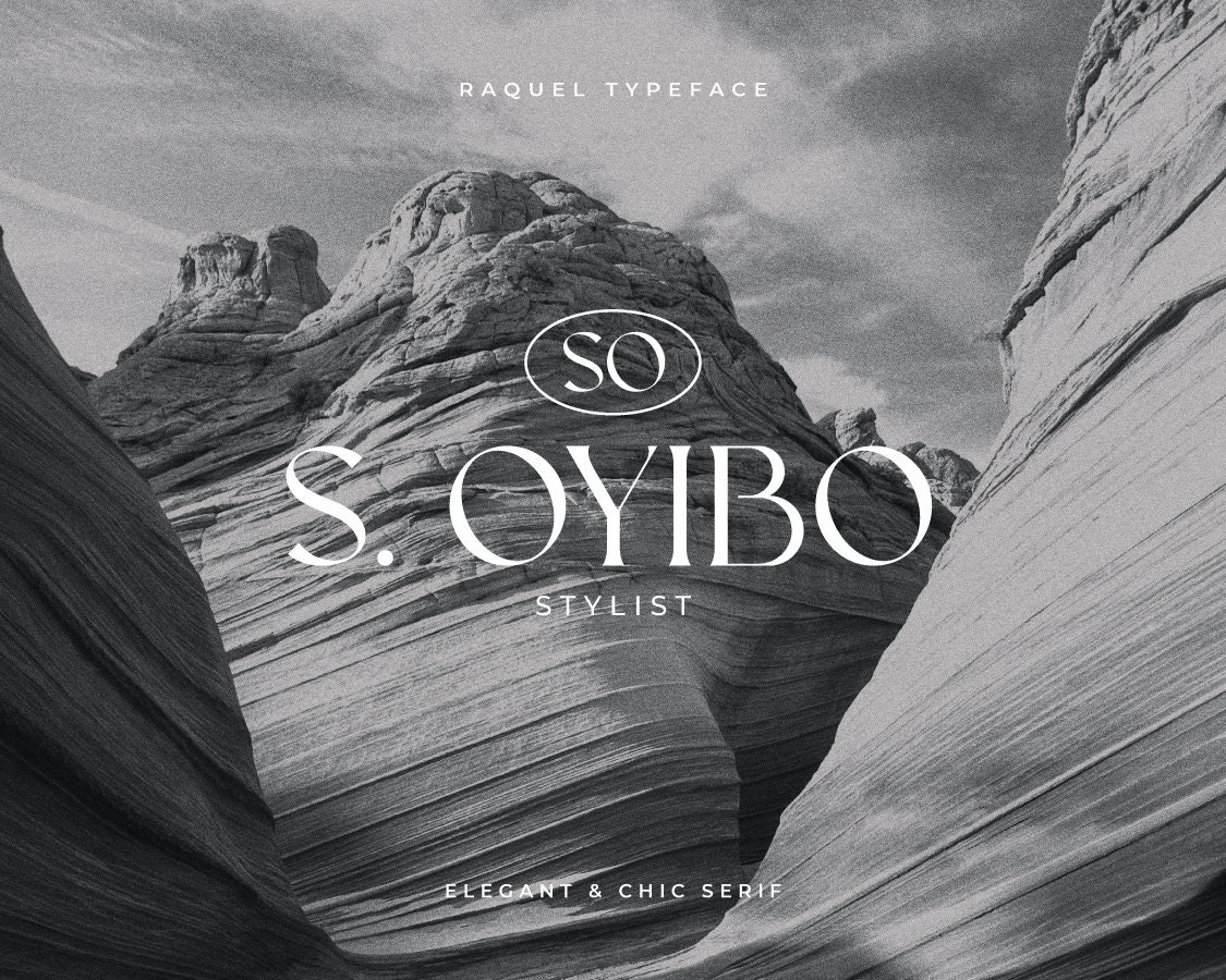 Raquel Elegant Font Chic Font Contemporary Font Beautiful - Etsy