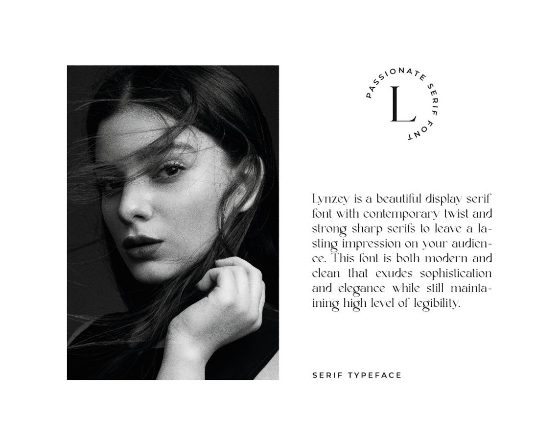 Lynzey Elegant Font Modern Font Serif Font Invitation - Etsy Lynzey Elegant Font Modern Font Serif Font Invitation - Etsy