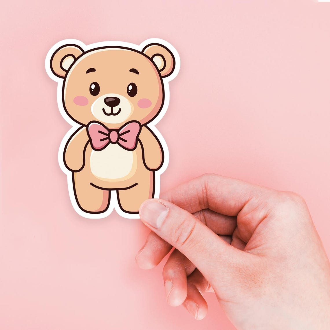 Cute Kawaii Bear Set, Little Teddy Bear Sticker Bundle, Adorable Bear ...