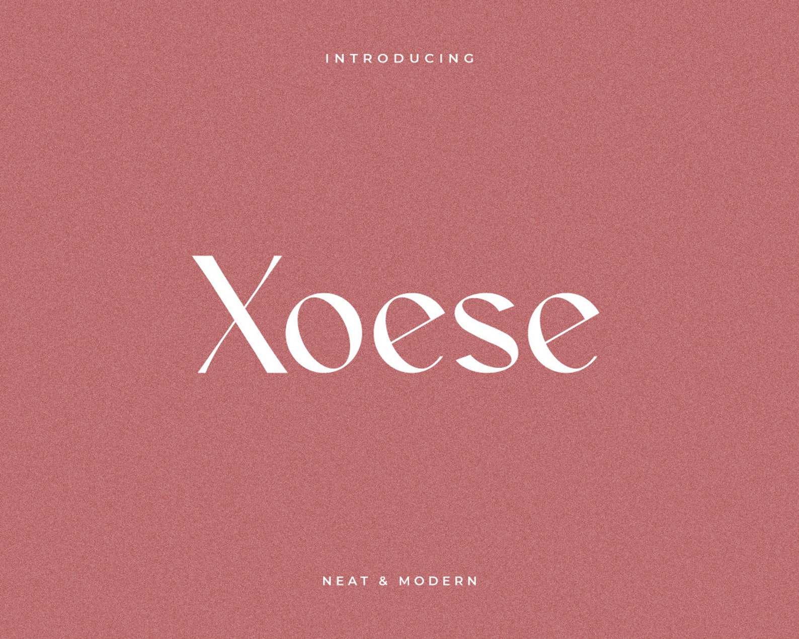 Xoese Neat Font, Modern Font, Elegant Font, Stationery Font, Birtday ...