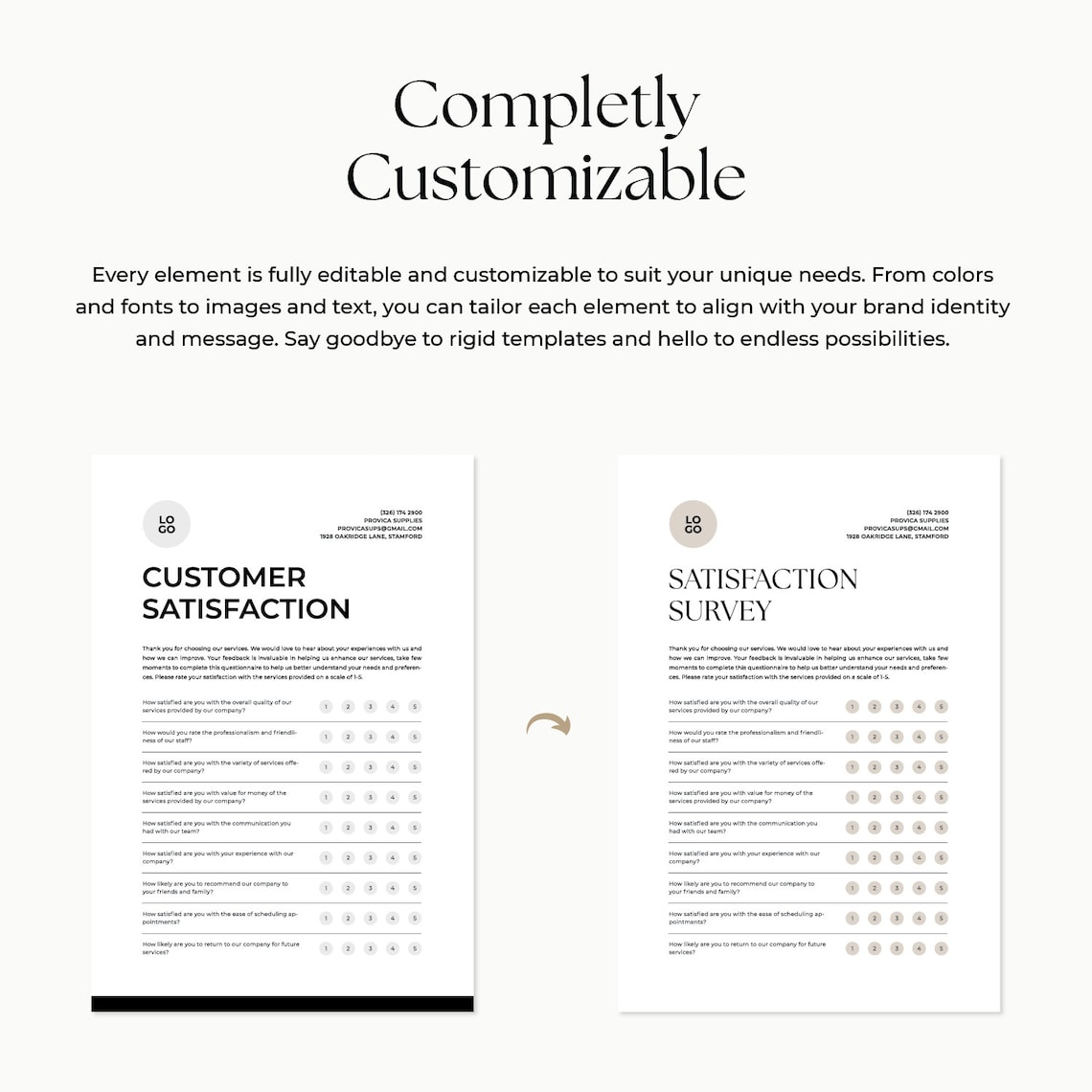 Client Feedback Canva Template, Customer Satisfaction Form ...