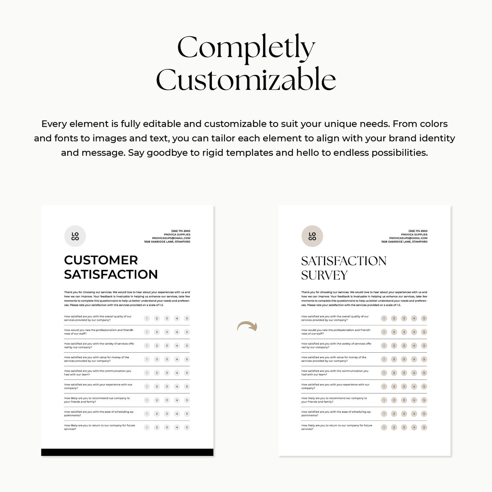 Client Feedback Form Template, Customer Satisfaction Survey (canva, A4 ...