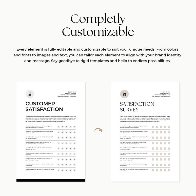 Client Feedback Form Template, Customer Satisfaction Survey (canva, A4 ...