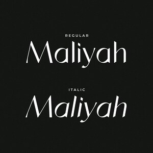 Maliyah Luxury Font, Modern Font, Stylish Font, Bridal Shower Font ...