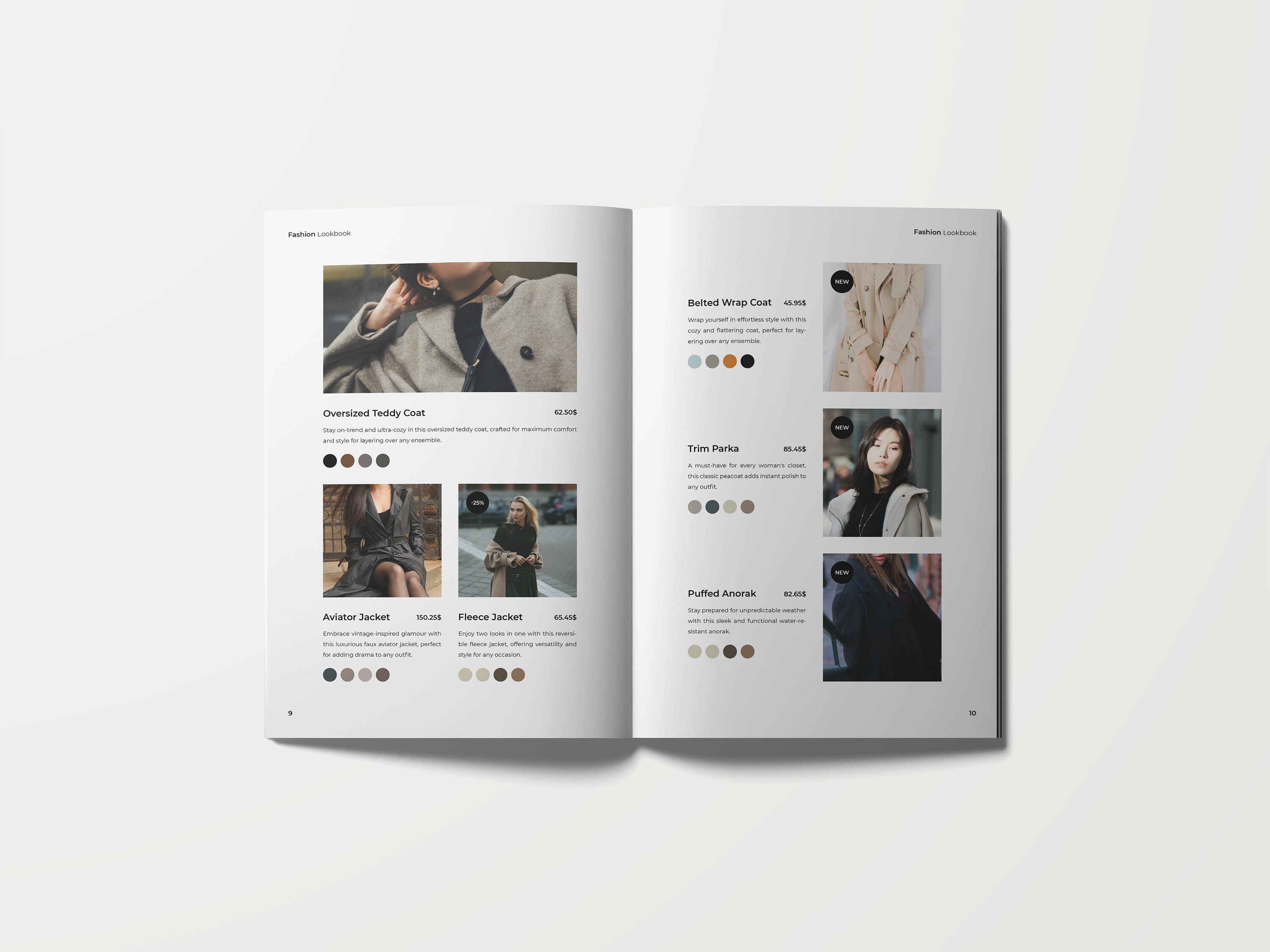 Fashion Lookbook Canva Template, Editable Retail Product Catalog ...