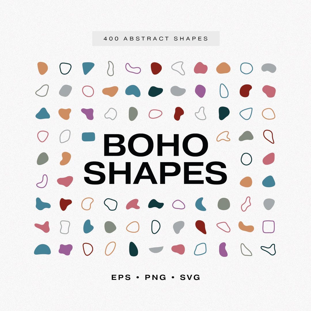 Hand-drawn Abstract Shapes Bundle, Vector SVG, PNG, EPS (digital ...