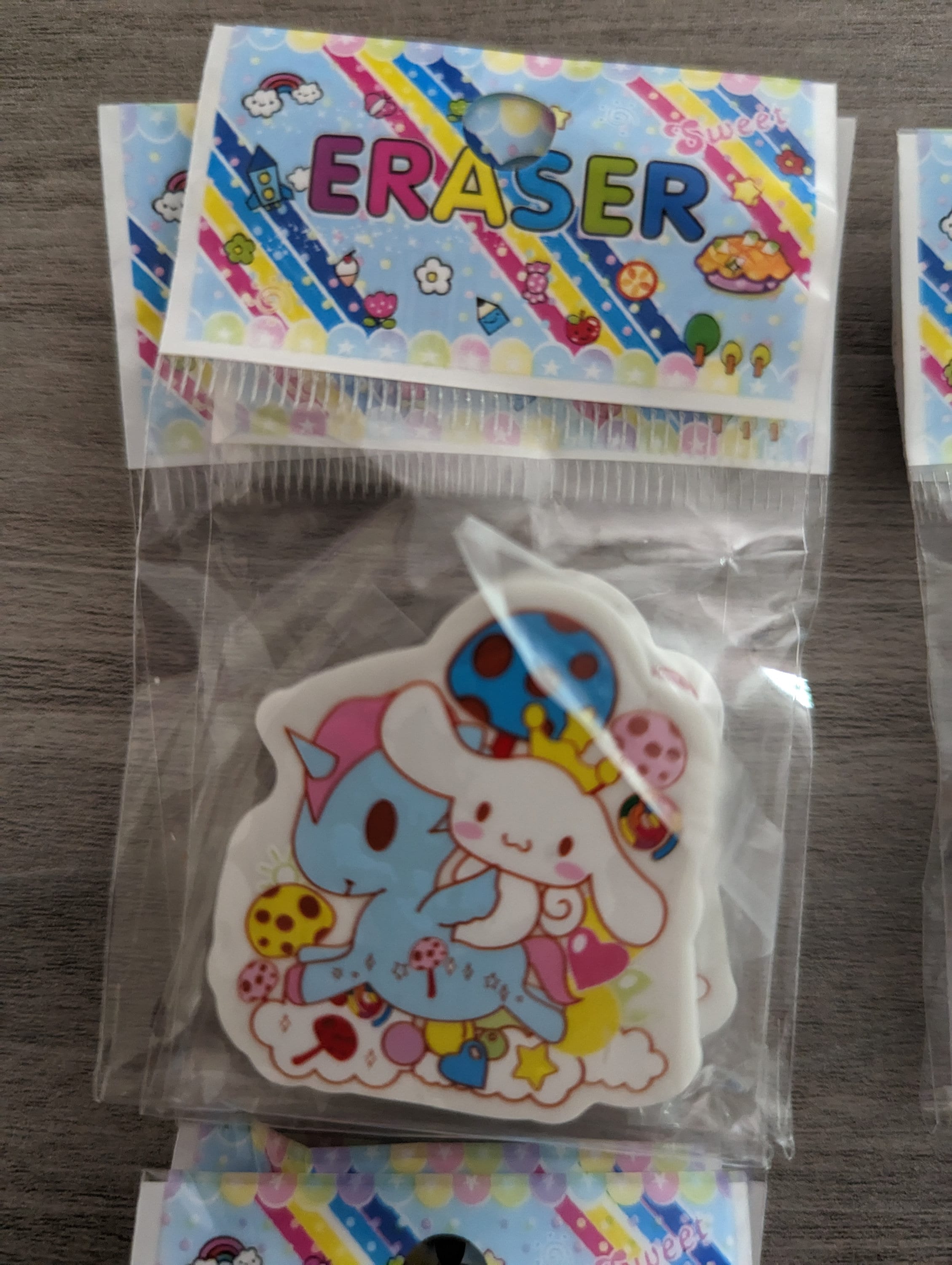 Sanrio Tokidoki Unicorn Erasers - Etsy