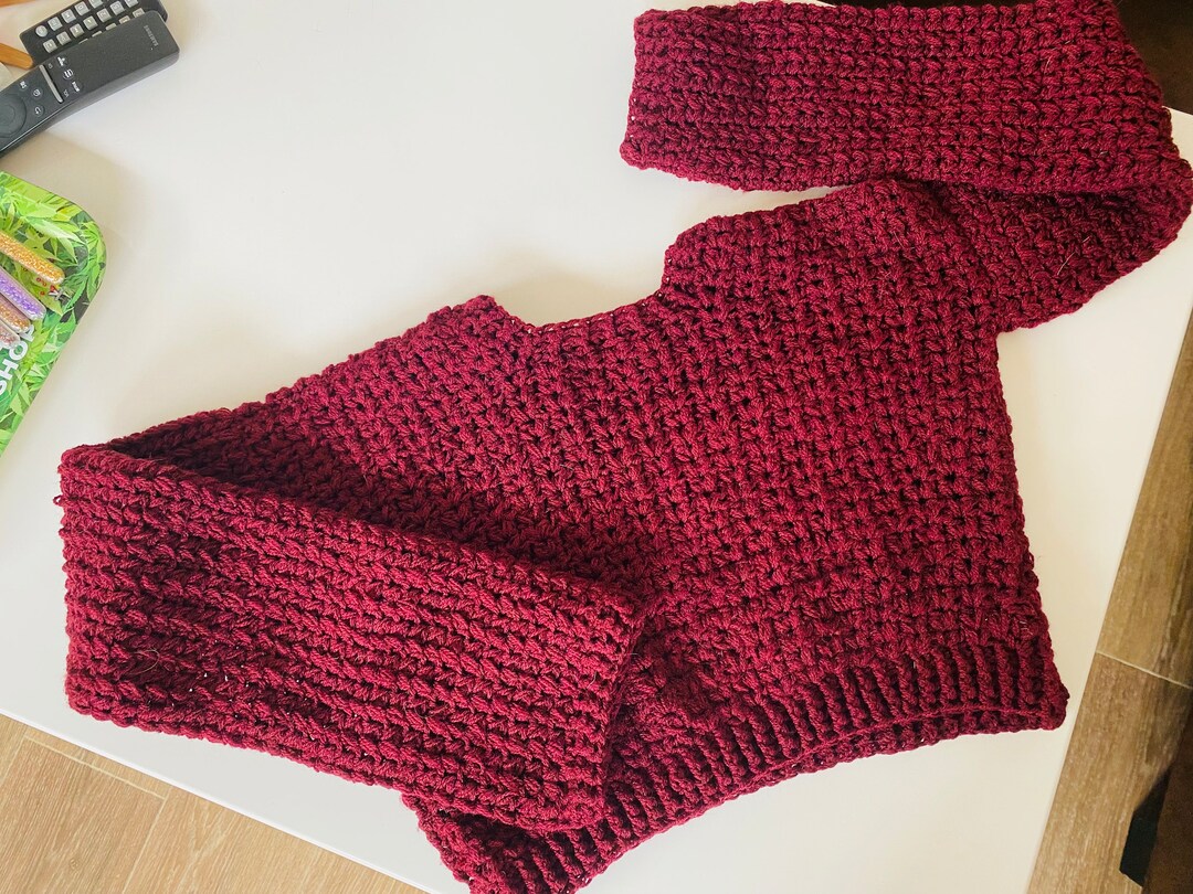 Croc Top Crochet Sweater - Etsy