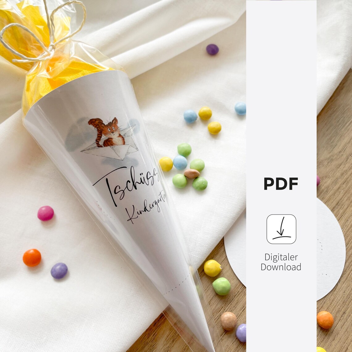 Download - DIY Mini Candy Cones - Cat | Kindergarten Farewell Gift ...