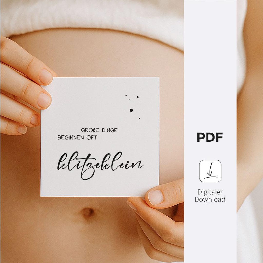 Download - Pregnancy Milestone Cards | Black and White Design | Digital ...