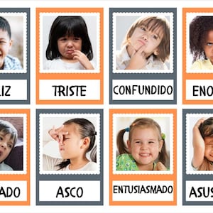 Bilingual Emotions Flashcards (english-spanish) for Kids – Feelings ...