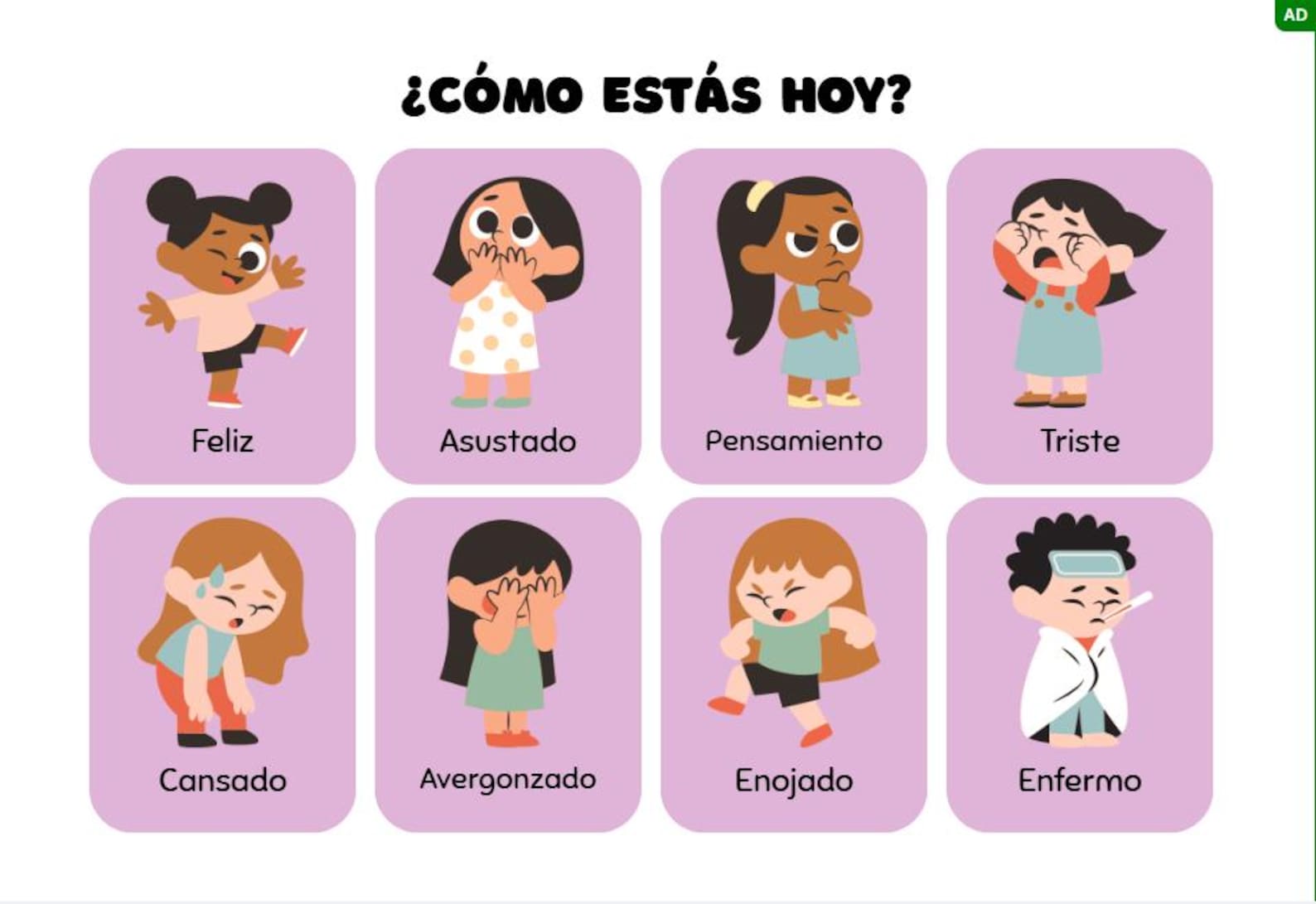 Bilingual Emotions Flashcards (english-spanish) for Kids – Feelings ...