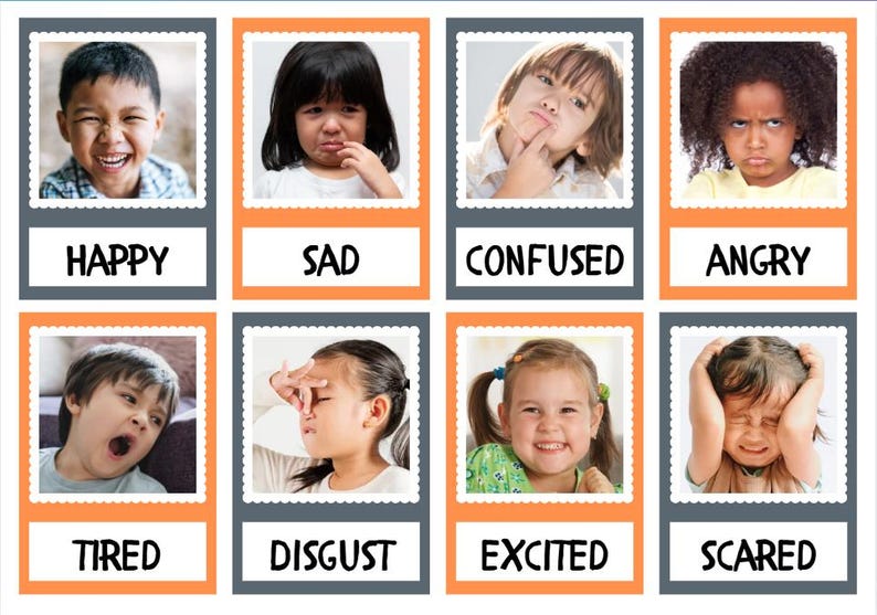 Bilingual Emotions Flashcards (english-spanish) for Kids – Feelings ...