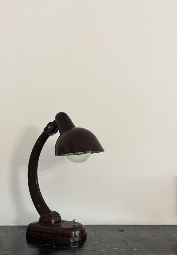 Sigma Bakelite Table Lamp by Christian Dell for Heinrich Römmler, 1930s