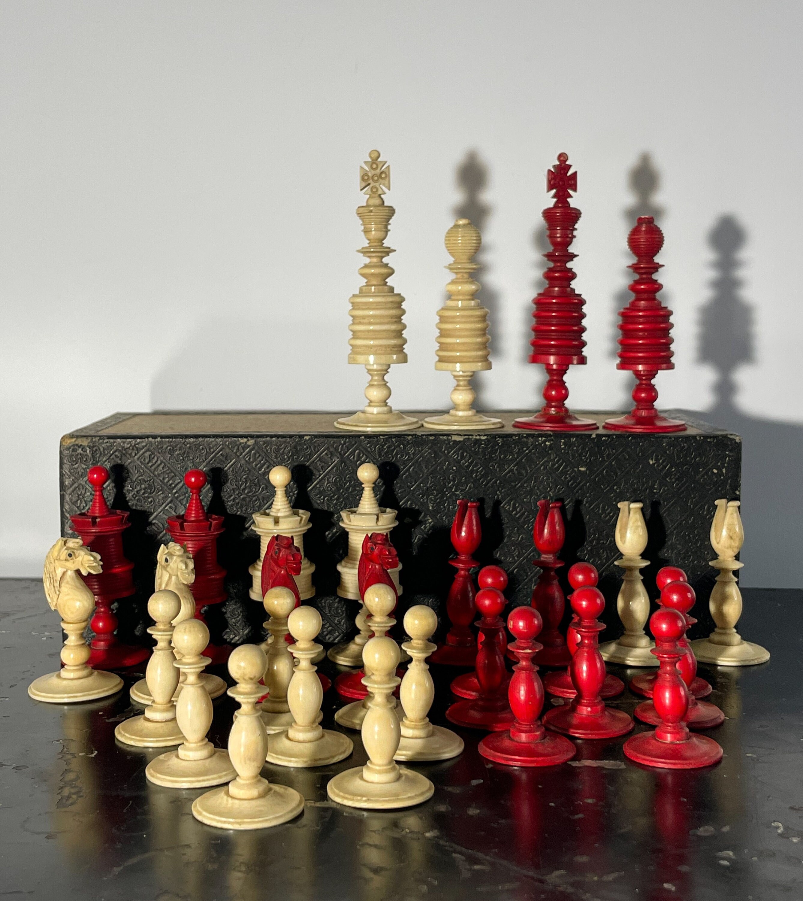 English Barleycorn Chess Set Circa 1820-40 - Etsy UK