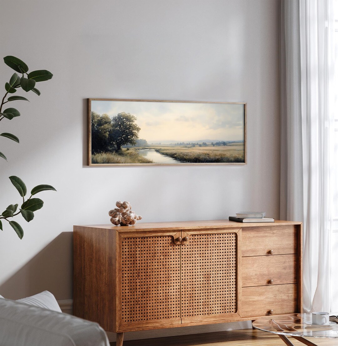 Landscape Wall Art Framed, Nature Framed Canvas Art, Large Countryside ...